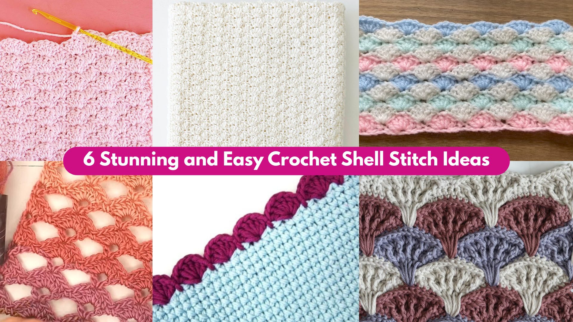6 Stunning and Easy Crochet Shell Stitch Ideas - Artify Pattern