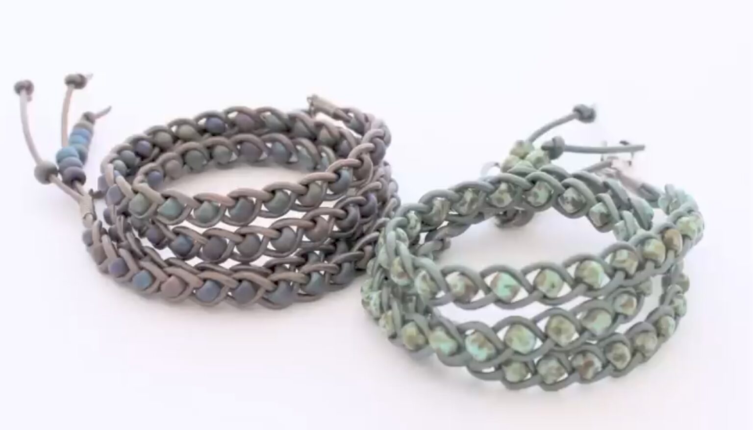 9 Braided, Wrapped, Layered Leather Bracelet Patterns to Try - Artify ...