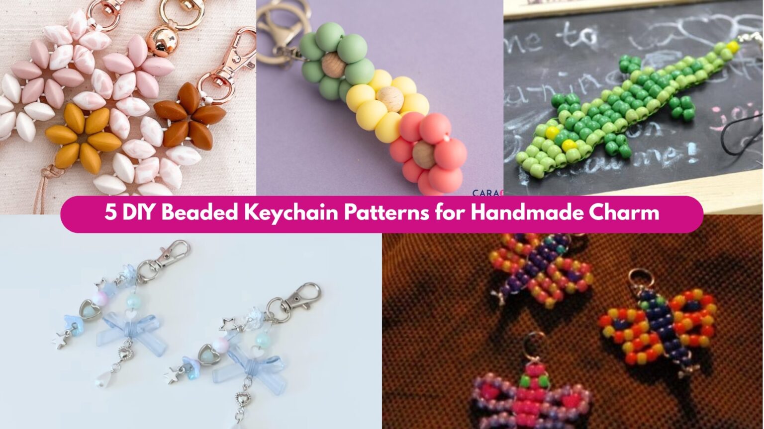 5 DIY Beaded Keychain Patterns for Handmade Charm - Artify Pattern