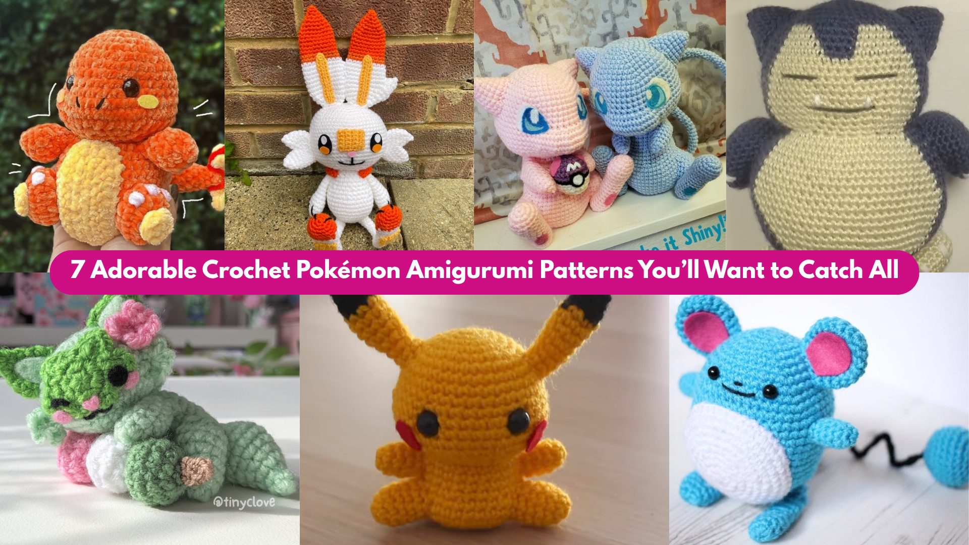 7 Adorable Crochet Pokémon Amigurumi Patterns You’ll Love - Artify Pattern