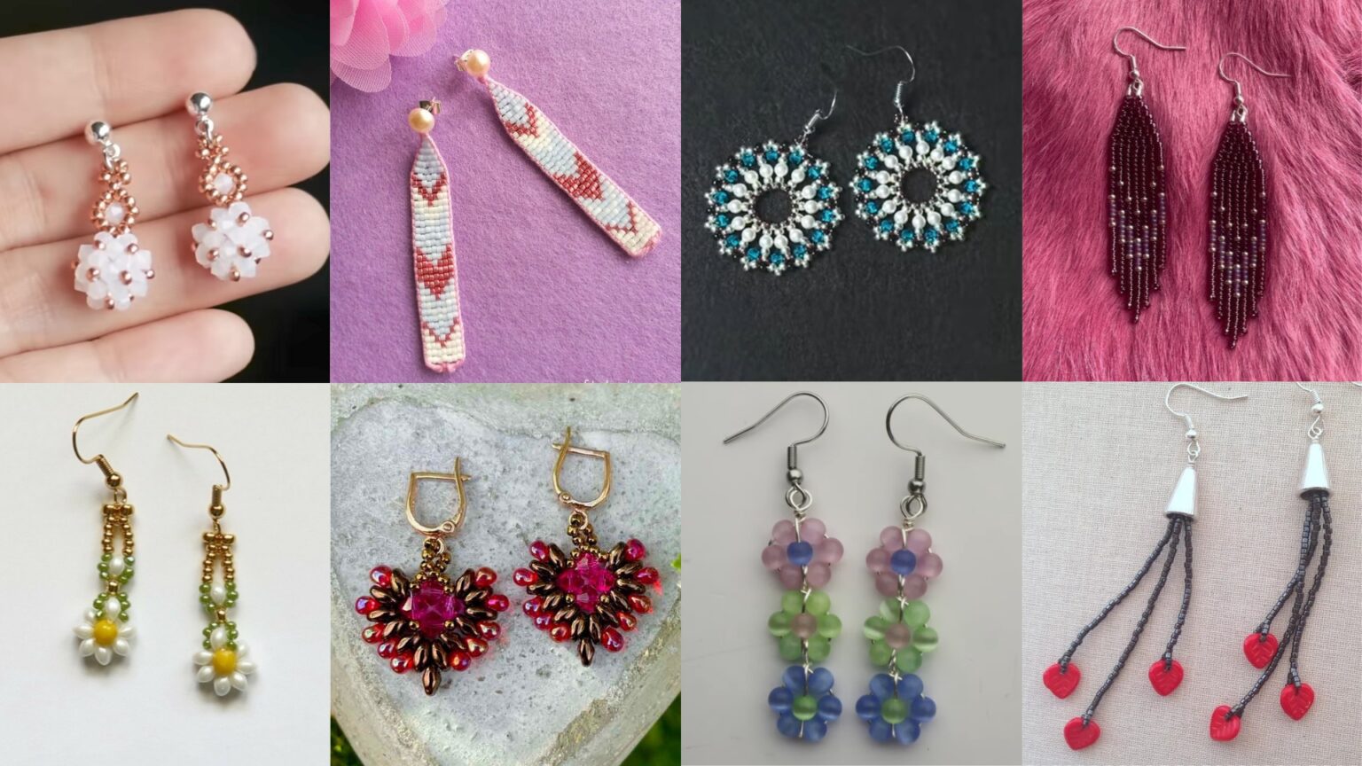 8 Stunning Beaded Earring Patterns You Can Make at Home - Artify Pattern