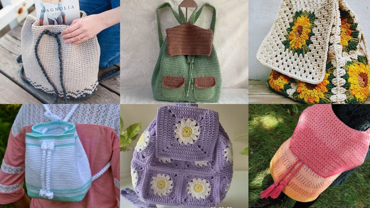 6 Easy Crochet Backpack Patterns Perfect for Beginners - Artify Pattern