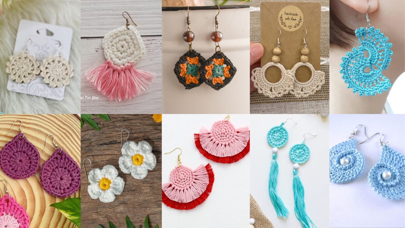 10 Trendy Crochet Earrings Patterns That Everyone Wants - Artify Pattern