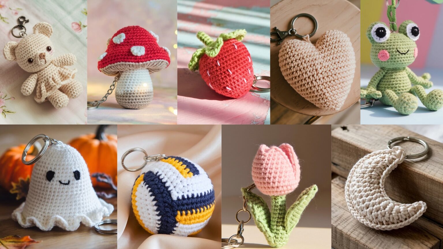 9 Cute Crochet Keychain Patterns You’ll Love to Make - Artify Pattern