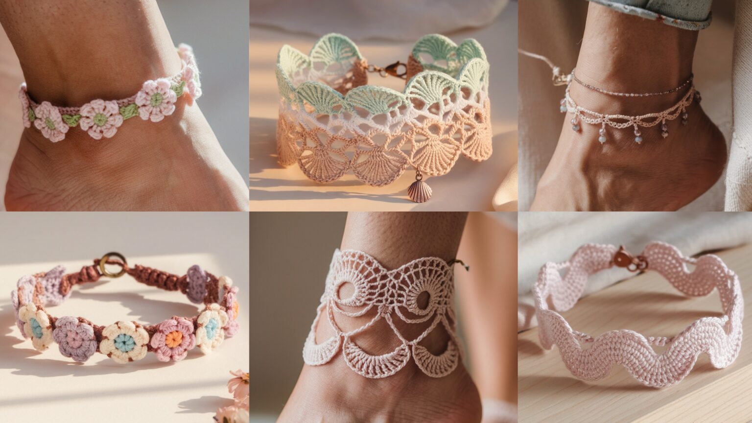 6 Cute Crochet Anklet Patterns You Can Make Fast - Artify Pattern