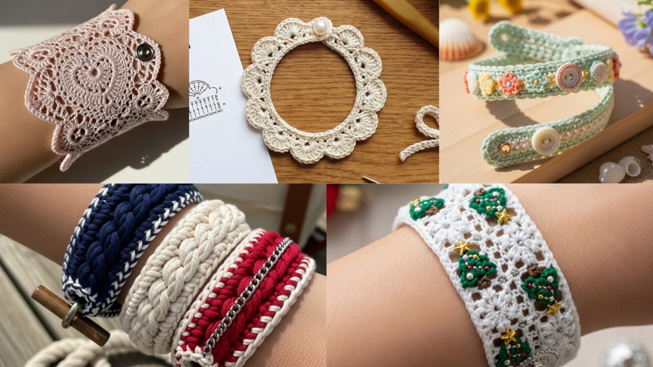 5 Cute Crochet Bracelet Patterns You’ll Love - Artify Pattern