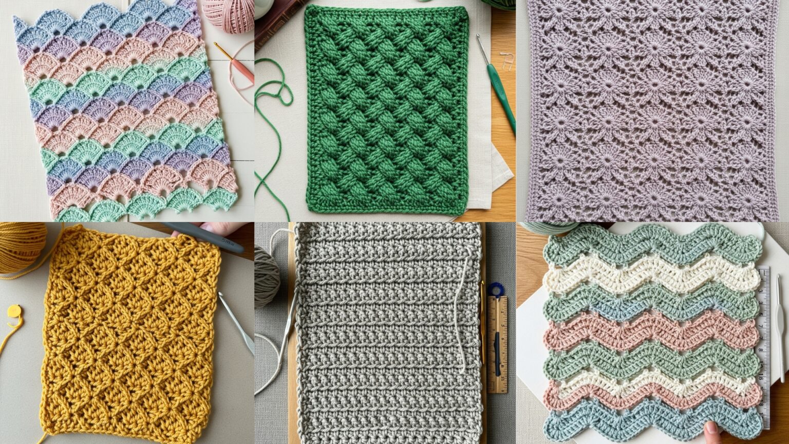 6 Beautiful Crochet Stitch Patterns Every Crafter Should Try - Artify ...